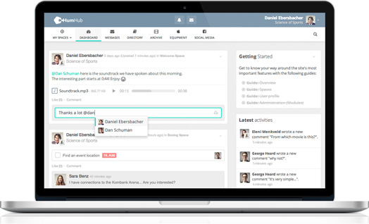 Dashboard - HumHub Demo Installation